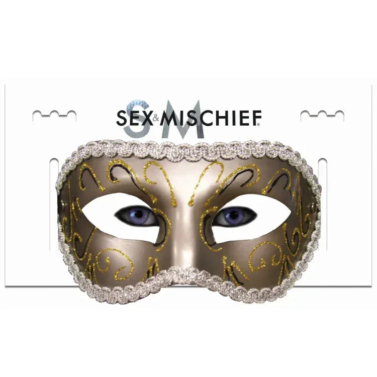 Gold Masquerade Mask – Costume Roleplay Accessory